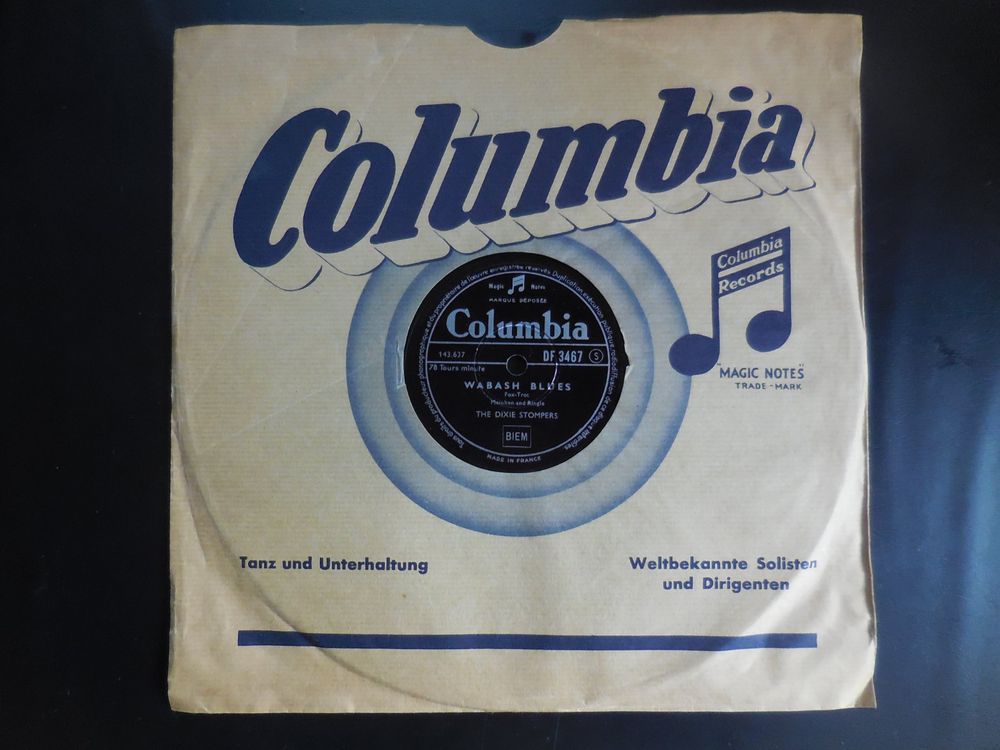 78 RPM (THE DIXIE STOMPERS) WABASH BLUES/WANG WANG BLUES | Kaufen auf ...