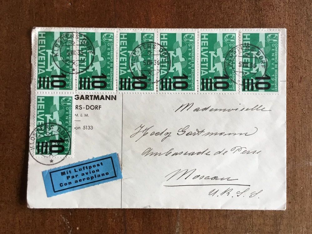 FLUGPOST Brief (Gebraucht) in Echichens für CHF 51 – mit Lieferung auf Ricardo kaufen