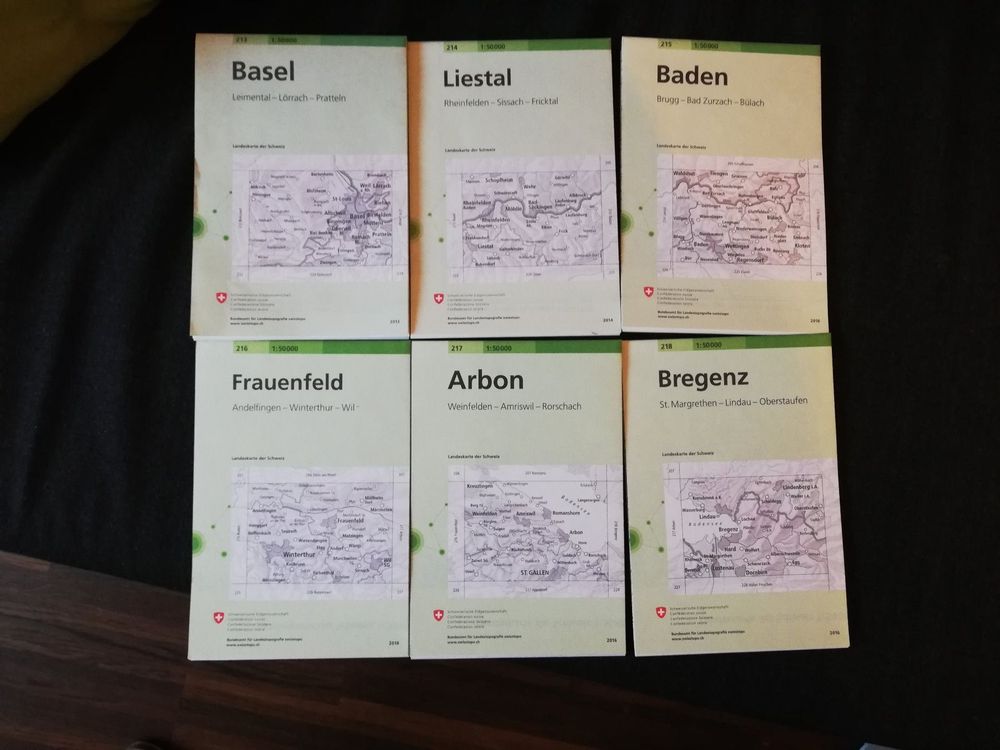 Landeskarten der Landestopographie swisstopo (Neu (gemäss Beschreibung ...