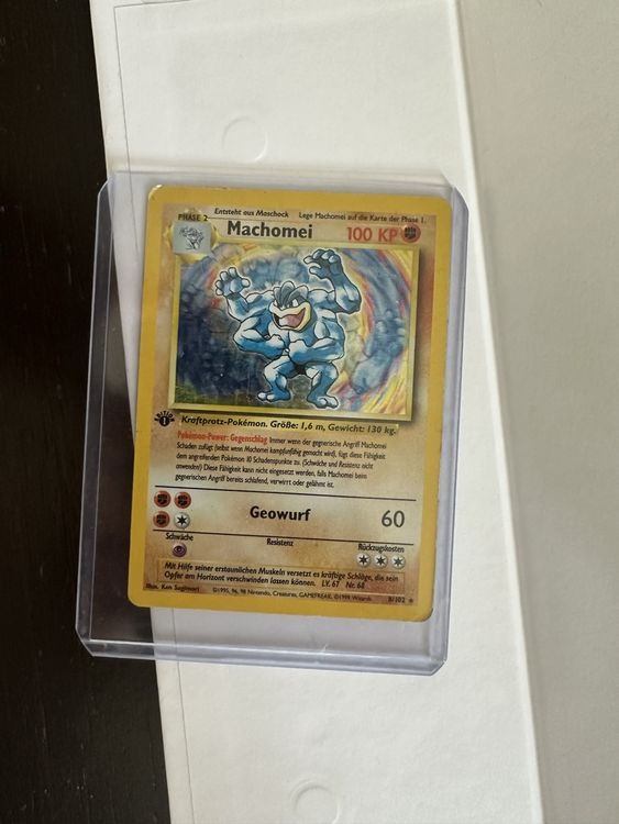 Machomei 8/102 Holo Pokémon Base Set 1.Edition (Gebraucht) in Zürich für CHF 20 – mit Lieferung ...