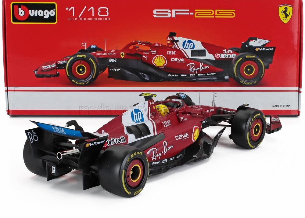 FERRARI SF-25 TEAM SCUDERIA HP #44 2025 1/18 Hamilton NEU (Neu und originalverpackt) in Oberrüti ...