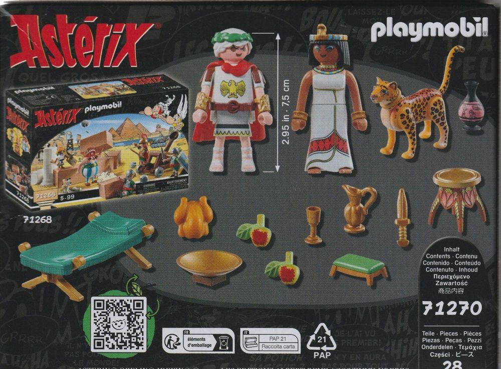 PLAYMOBIL ASTERIX 71270 CESARE E CLEOPATRA new nib (Neu und ...