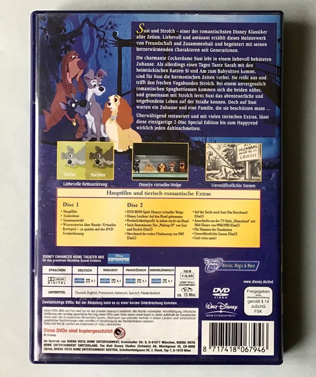 Walt Disney DVD: Susi und Strolch (2-Disc Special Edition) | Kaufen auf ...