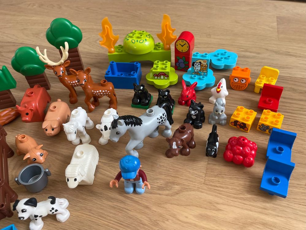 Lego Duplo Tier Bauernhof Set Pferde, Schafe, Bäume, Zaun | Kaufen auf Ricardo