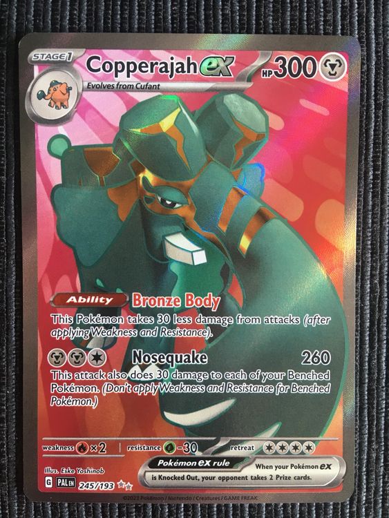 Pokemon Paldea Evolved Copperajah EX Fullart Englisch | Kaufen auf Ricardo