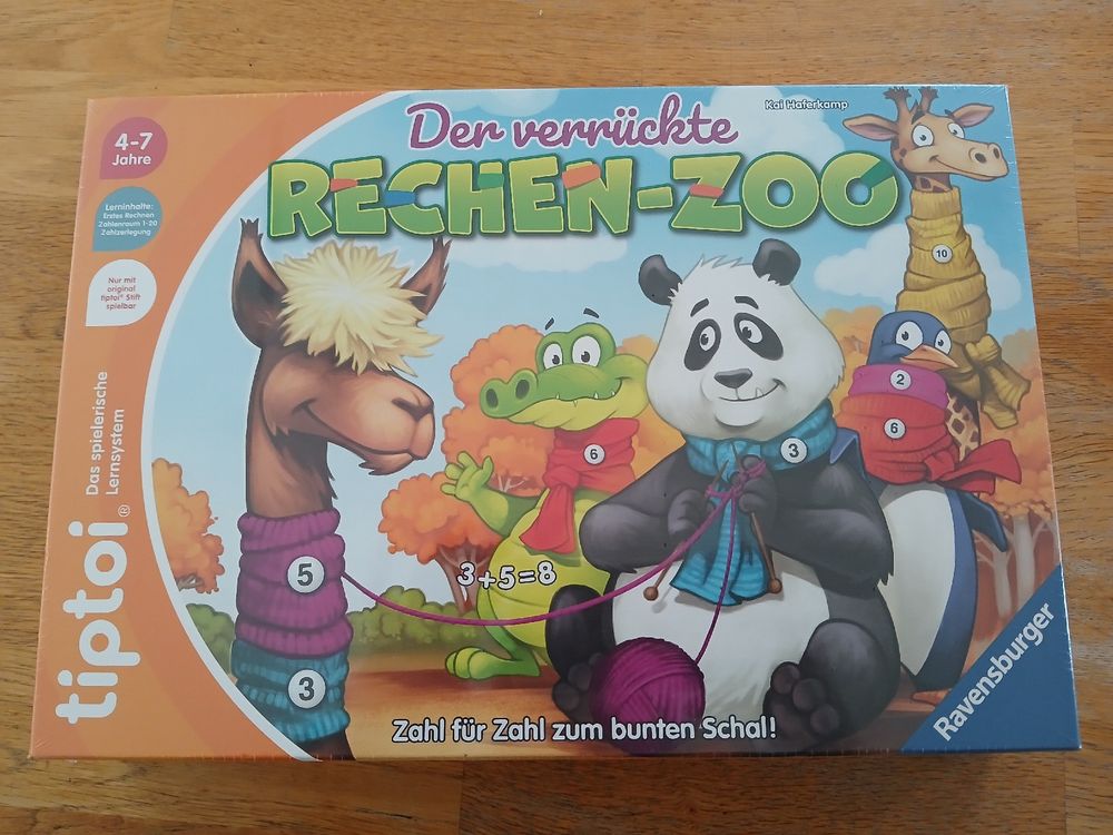 Tiptoi Der verrückte Rechen-Zoo 4-7 Jahre NEU (Neu und originalverpackt ...