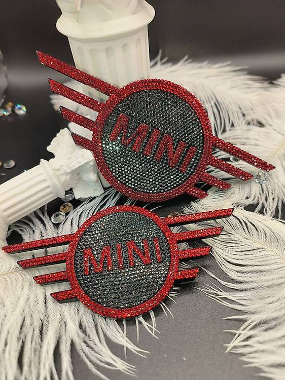 Mini Cooper One Emblem / Black Saphir Crystals Edition (Neu (gemäss ...