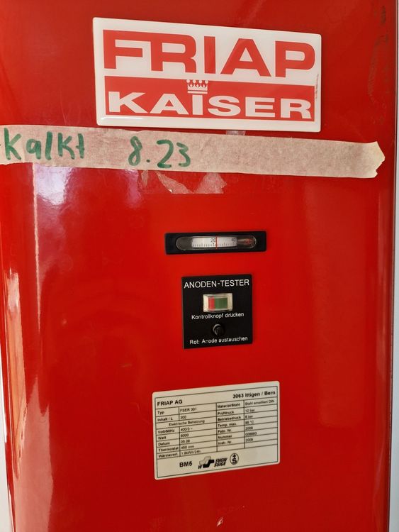 Boiler Friap Kaiser 300l / Wassererwärmer / Registerboiler (Gebraucht) in Oberbalm für CHF 500 ...