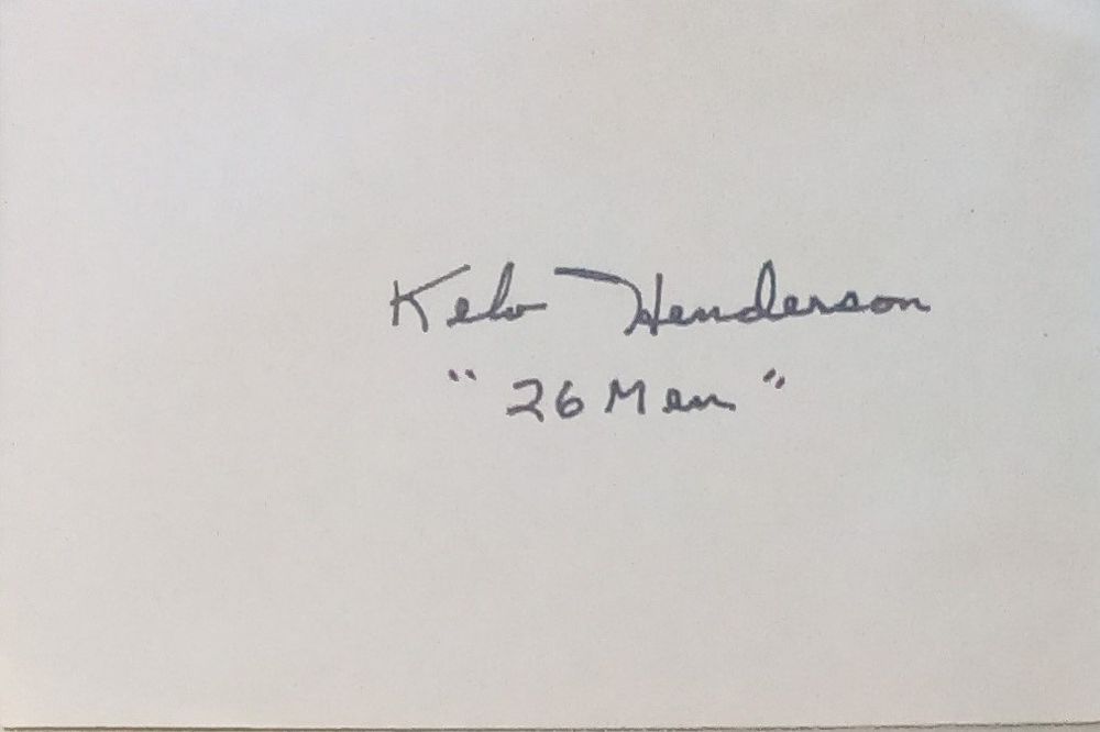 Kelo Henderson 1923-2019 Autogramm signiert Karte 10x15cm (Gebraucht ...