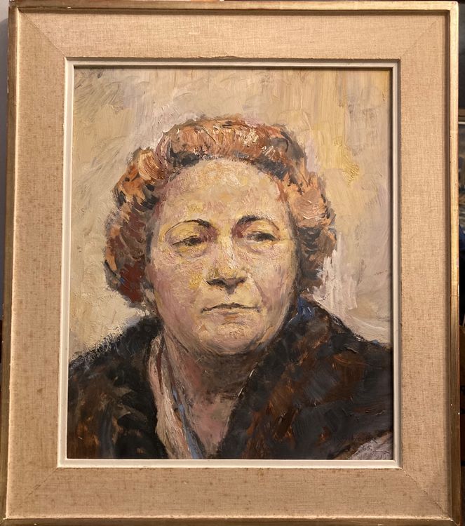 K. Schenk, Ölgemälde Porträt Frau, signiert, gerahmt (Gebraucht) in Riniken für CHF 99 – nur ...