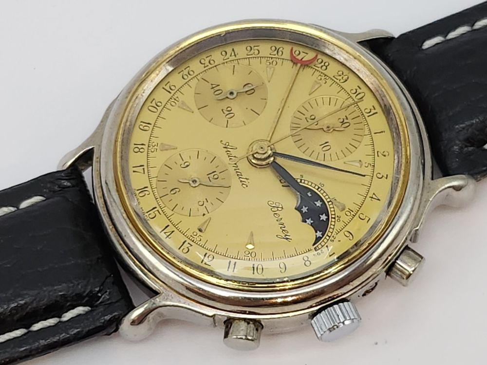 Berney Automatik 7750 Chronograph Mondphase Edelstahl (Gebraucht) in ...
