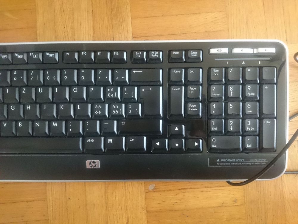 HP-Tastatur KU-0841 mit USB-Anschluss (Gebraucht) in für CHF 1 – mit ...
