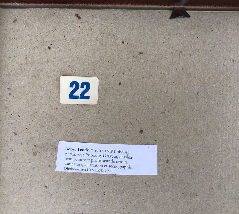 Teddy Aeby (1928-1992) Orig. Gemälde (Gebraucht) in Hochdorf für CHF 180 – mit Lieferung auf ...