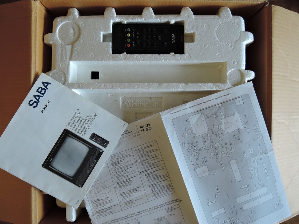 Röhren-Fernseher SABA M 3705 M Vintage Baujahr 1992 Color TV | Kaufen ...