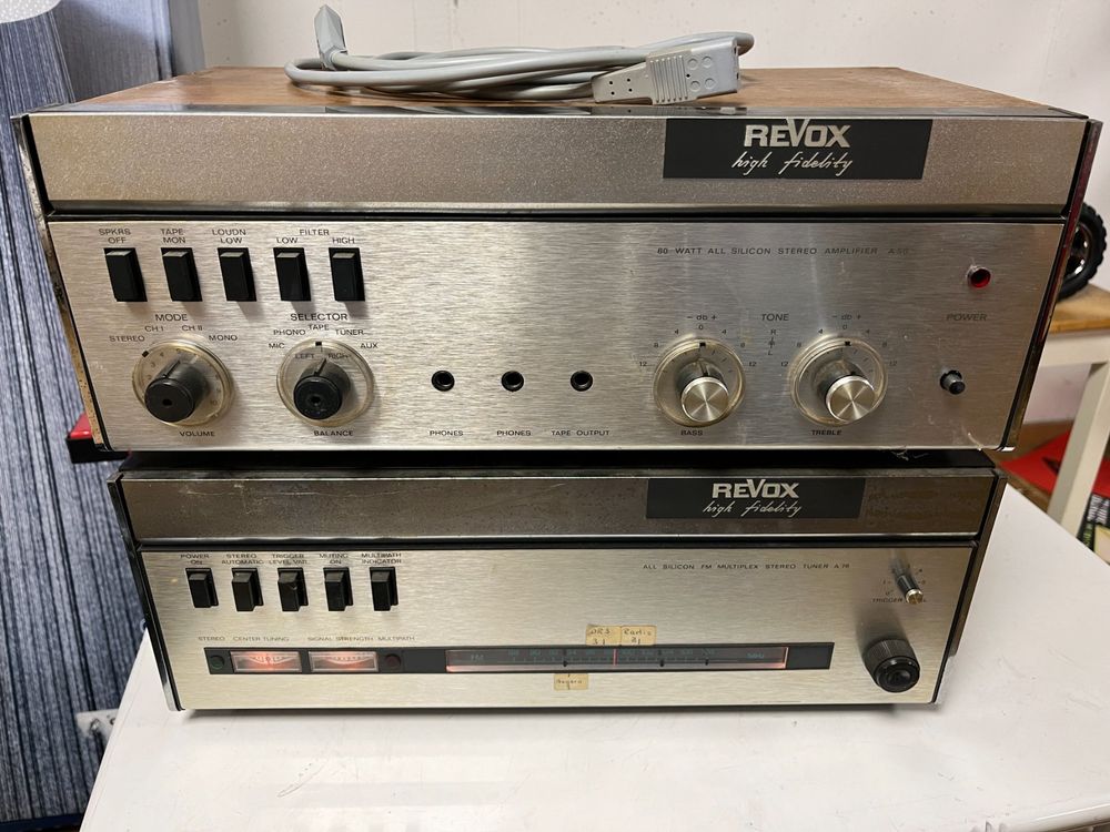 REVOX Amplifier A50 + Stereo Tuner A76 | Kaufen auf Ricardo