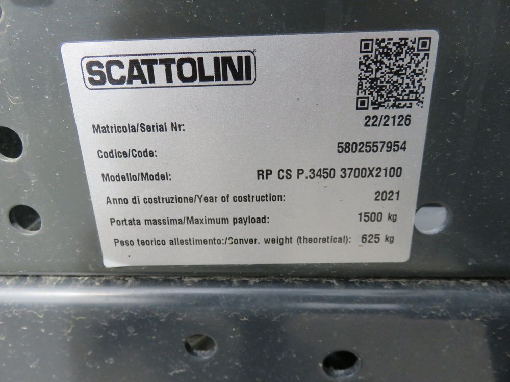 Kipperbrücke *NEU* Scattolini für Iveco Radstand 3450 mm (Neu (gemäss ...