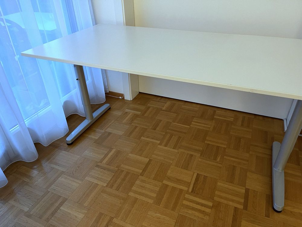 IKEA Galant Schreibtisch 160*80 weiss - Man.Höhenverstellbar | Kaufen ...