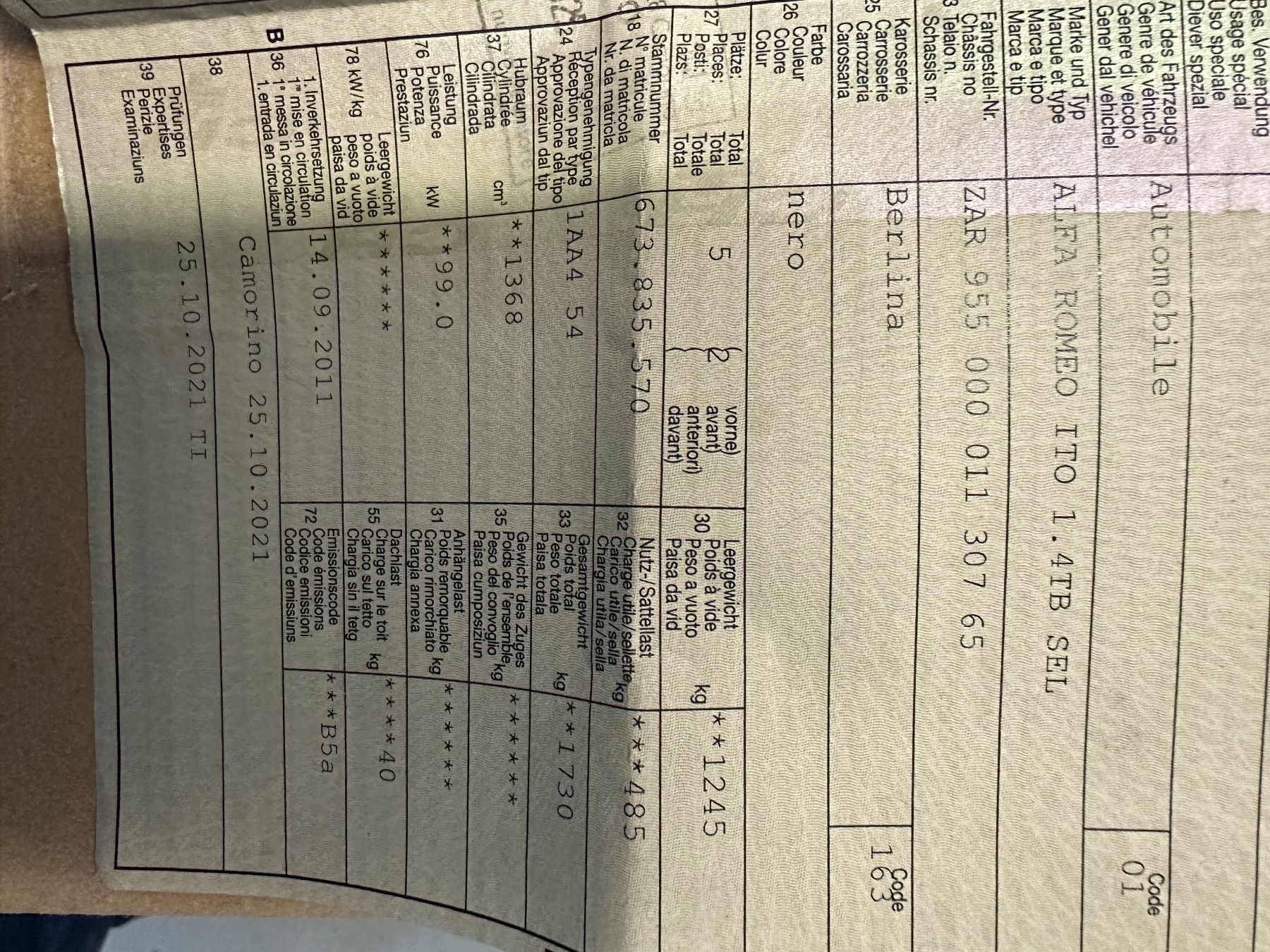 Alfa Romeo Mito nera, 1.4 Turbo (Usato) a Lugano per CHF 2499 – solo ...