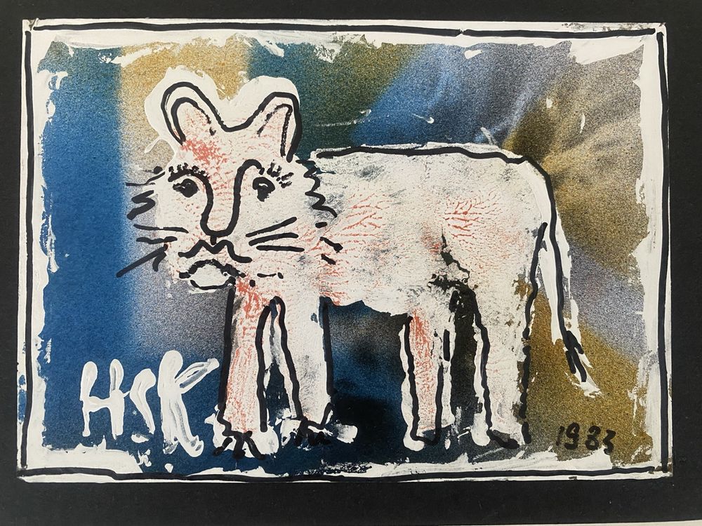 GEMÄLDE HANS KRÜSI CH DER LÖWE 1983 (Gebraucht) in St. Gallen für CHF ...