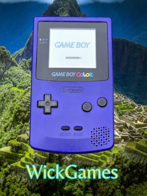 Game Boy Color Indigo Konsole funktionsfähig Retro, Batterie (Gebraucht ...