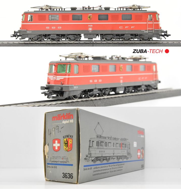 Märklin 3636 E-Lok Ae 6/6 Genève SBB H0 WS Digital mit OVP (Gebraucht) in St. Gallen für CHF 103 ...