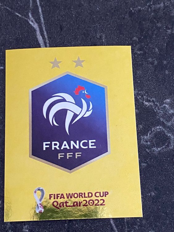 Panini WM 22 FRA 2 Wappen Frankreich (Neu (gemäss Beschreibung)) in ...