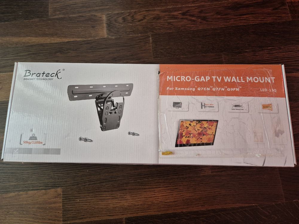 Brateck micro gap tv wall mount, TV Halterung, Aufhängung | Kaufen auf Ricardo