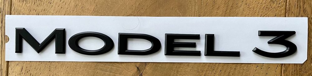 Tesla Model 3 - Schriftzug schwarz matt (Neu und originalverpackt) in ...