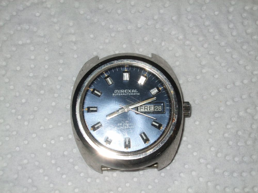Herrenuhr Mirexal Superautomatic 25 Jewels Incabloc (D'occasion) à pour ...