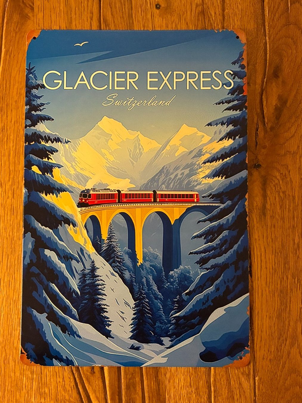 Glacier Express- schönes Blechschild - neu (Neu und originalverpackt ...
