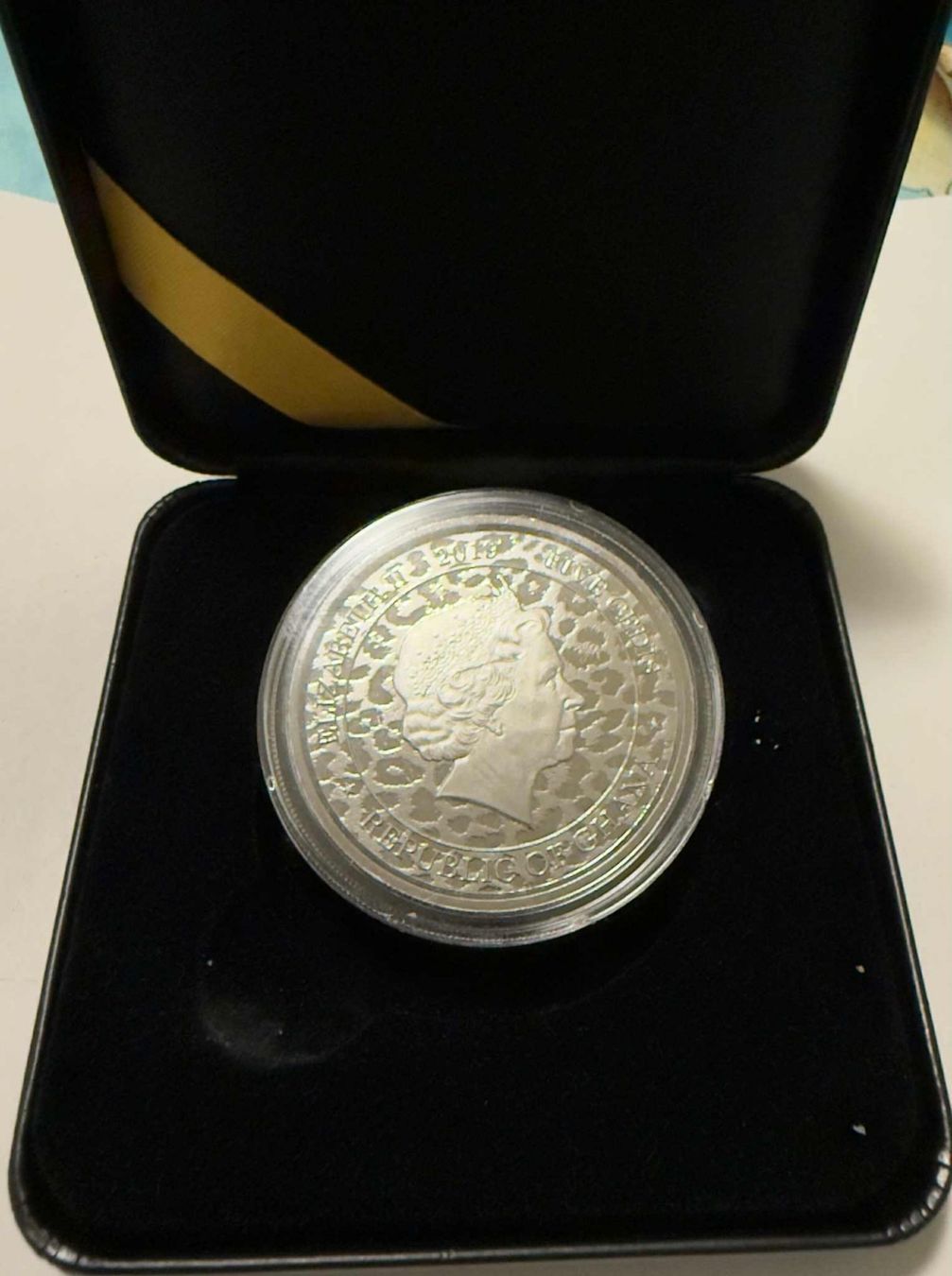 Ghana 500 Cedis 2019 Proof color silver coin auflage 500 pcs (Neu und ...