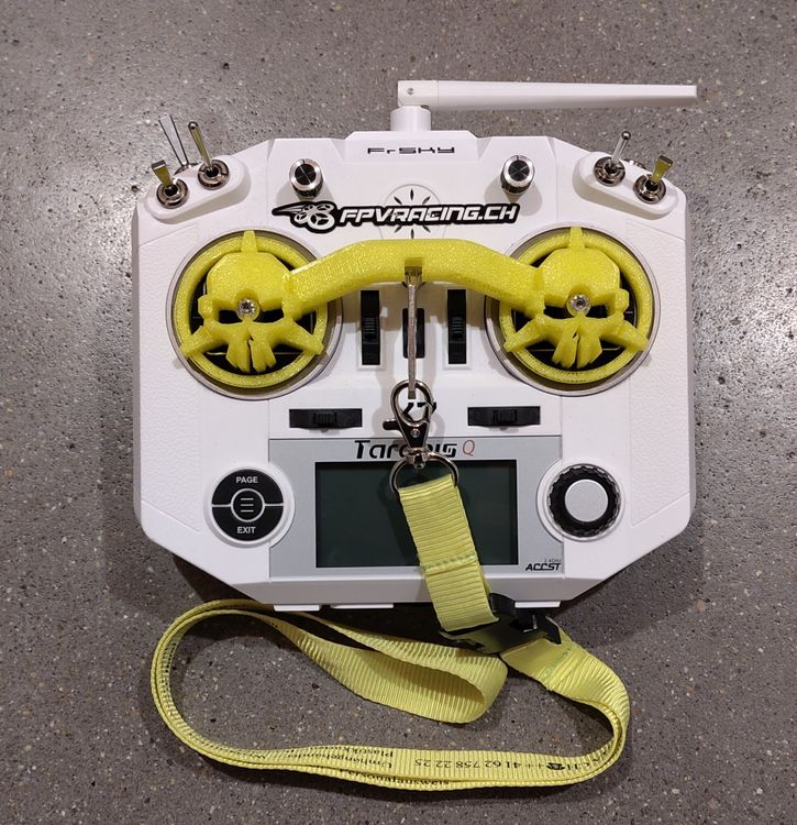 RC Fernsteuerung FrSky Taranis Q X7 weiss, M7 Hall Gimbal (Gebraucht ...