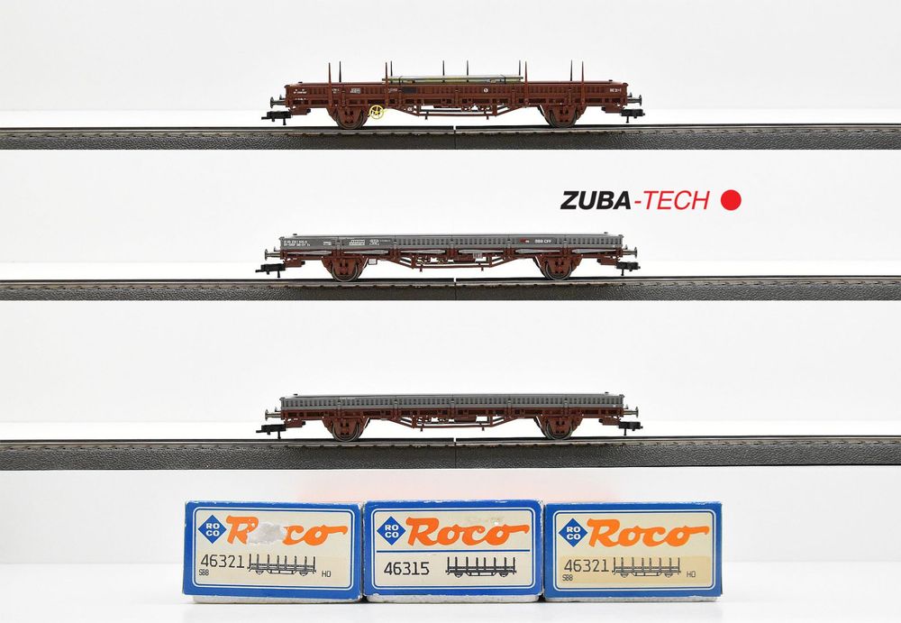 Roco 3x Rungenwagen SBB/SNCF H0 GS mit OVP (Gebraucht) in St. Gallen für CHF 26 – mit Lieferung ...