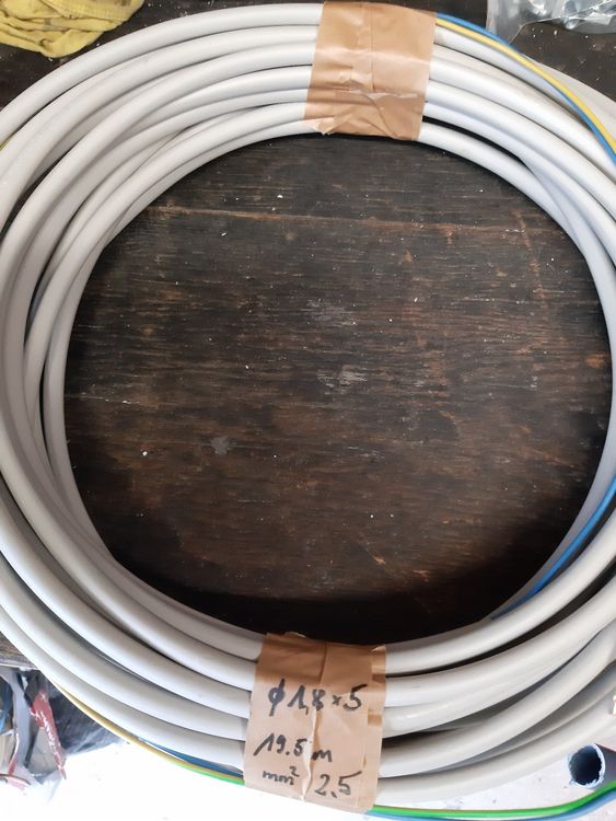 Installations-Kabel NYM 5 x 2,5mm2 20 m Feuchtraumkabel (Gebraucht) in Bibern SH für CHF 35 ...