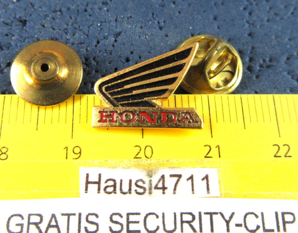 HONDA MOTO WING LOGO PIN ENAMEL GOLDIG KLEIN-FEIN 15MM (Gebraucht) in ...