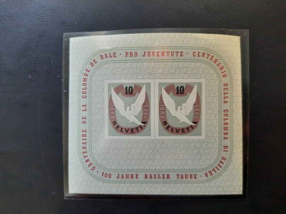 1945 Block Basler Taube postfrisch (Neu (gemäss Beschreibung)) in ...