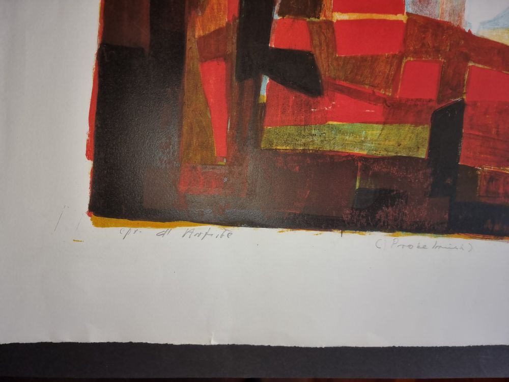 HANS FORSTER LITHOGRAPHIE SIGNIERT KÜNSTLERPROBE (Gebraucht) in Gersau für CHF 35 – mit ...