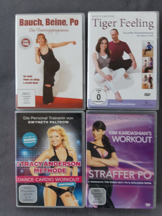 4 x Fitness DVD Workout | Kaufen auf Ricardo
