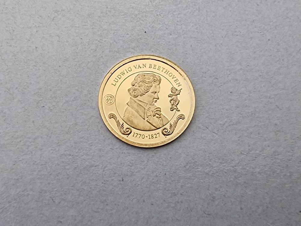 GoldMünze "Ludwig van Beethoven" ab 1.- (Neu und originalverpackt) in ...