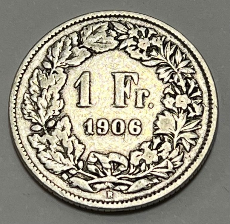 1 Franken - stehende Helvetia - 1906 B (Gebraucht) in Dietikon für CHF 8 – mit Lieferung auf ...