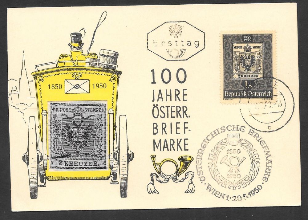 Österreich Maximumkarte Nr. 950 ET 20.5.1950 (Gebraucht) in Olten für ...
