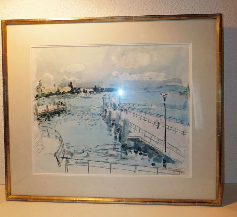 Rausverkauf - Kunst Aquarell gr Bild signiert Gemälde (Gebraucht) in Sursee für CHF 50 – nur ...