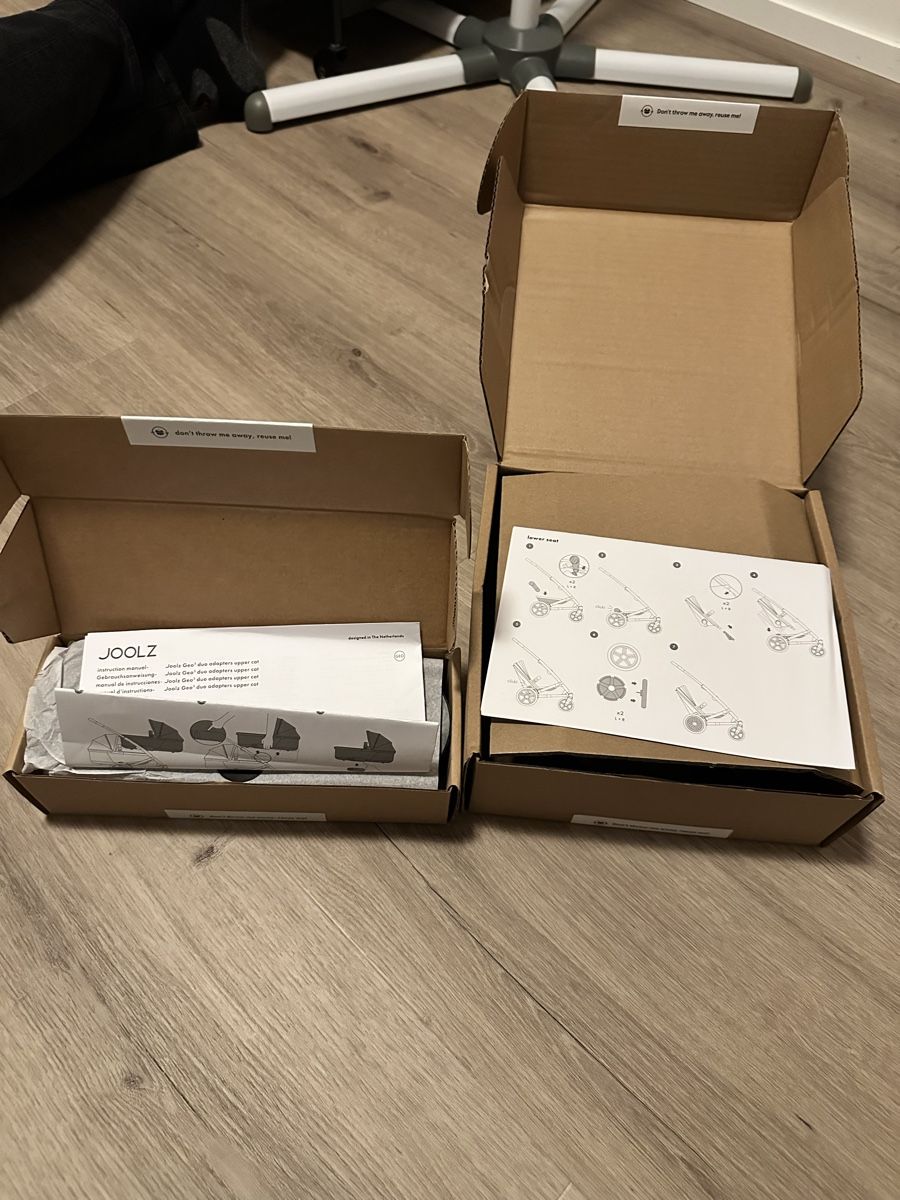 Joolz Geo 3 Adapter Set, Upper/Lower Cot, Neu & OVP! (Neu und ...