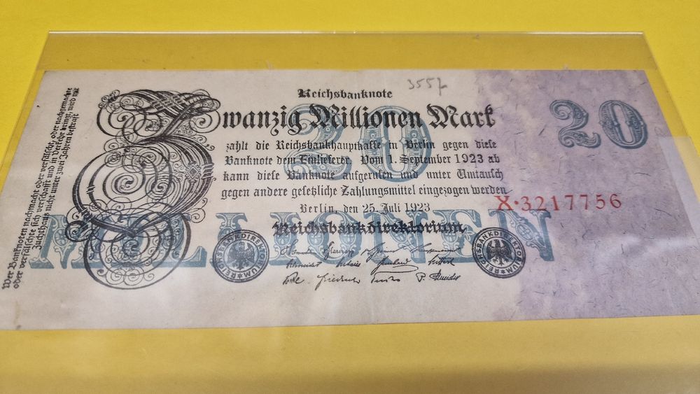 Reichsbanknote 20 Millionen Mark, 25. Juli 1923. | Kaufen auf Ricardo