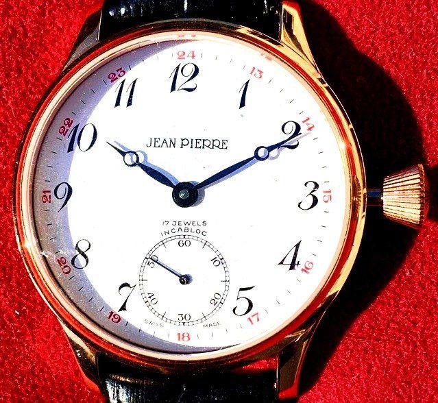 MARRIAGE JEAN PIERRE SWISS MADE 17 JEWELS 43mm UNIKAT !!!!!! (Neu ...
