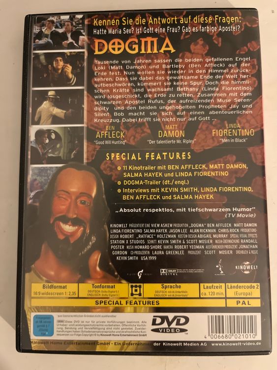 Dogma (1999), DVD 📀 (Gebraucht) in Sierre für CHF 2.95 – mit Lieferung ...
