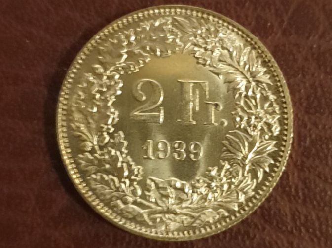 2 Franken 1939 In perfekter Erhaltung!! Silber (Neu (gemäss Beschreibung)) in Biel/Bienne für ...