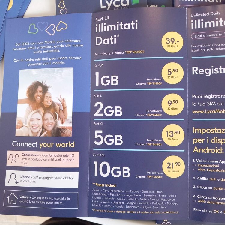 Lyca Mobile Schweizer SIM-Karte. Inklusive 10 CHF Guthaben. (Neu und originalverpackt) in ...