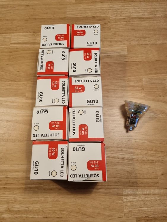 11x Ikea Solhetta Led Leuchtmittel Gu10 345 Lm Dimmbar Kaufen Auf