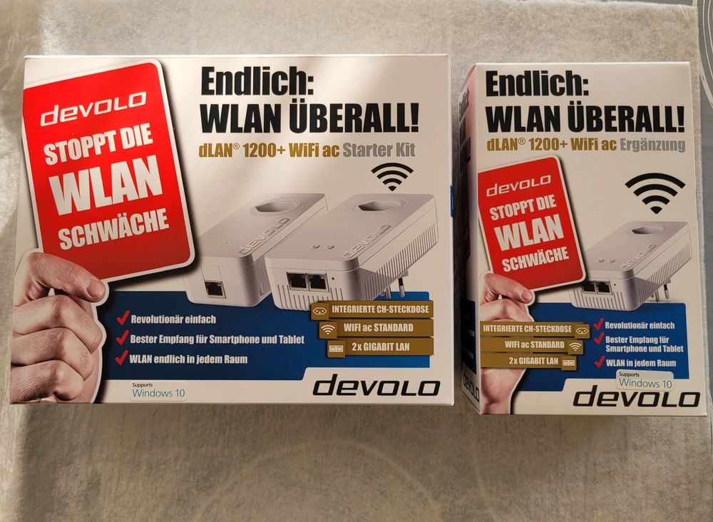 Devolo dLAN 1200+ WiFi ac Starter Kit & Ergänzung / OVP (Gebraucht) in ...